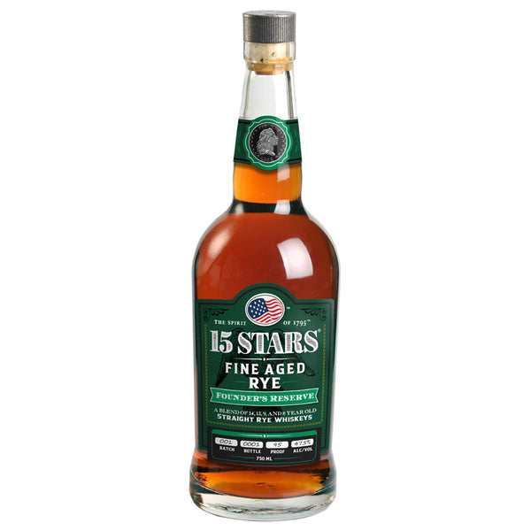 15 Stars Founder's Reserve Fine Aged Rye – InternetWines.com