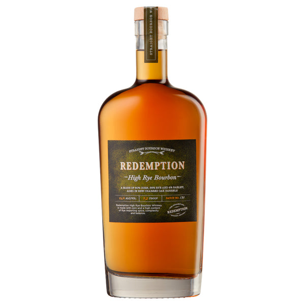 Redemption High Rye Bourbon – InternetWines.com
