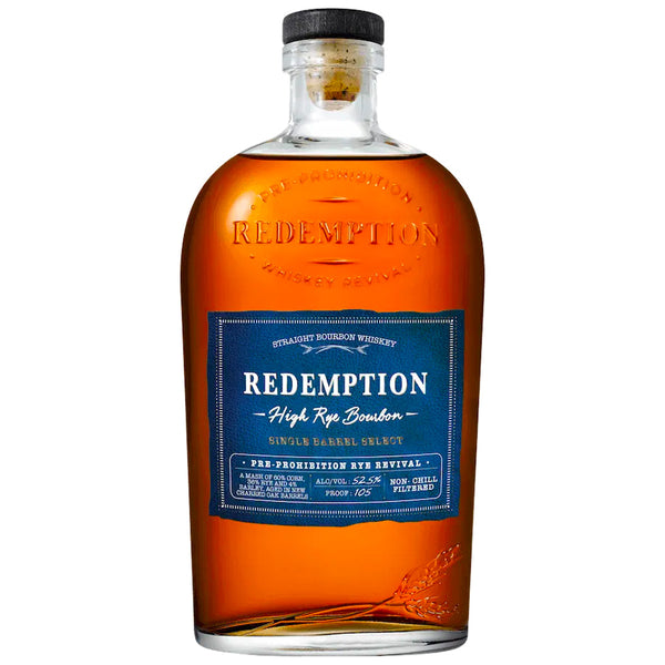 Redemption High Rye Bourbon Single Barrel Select – InternetWines.com